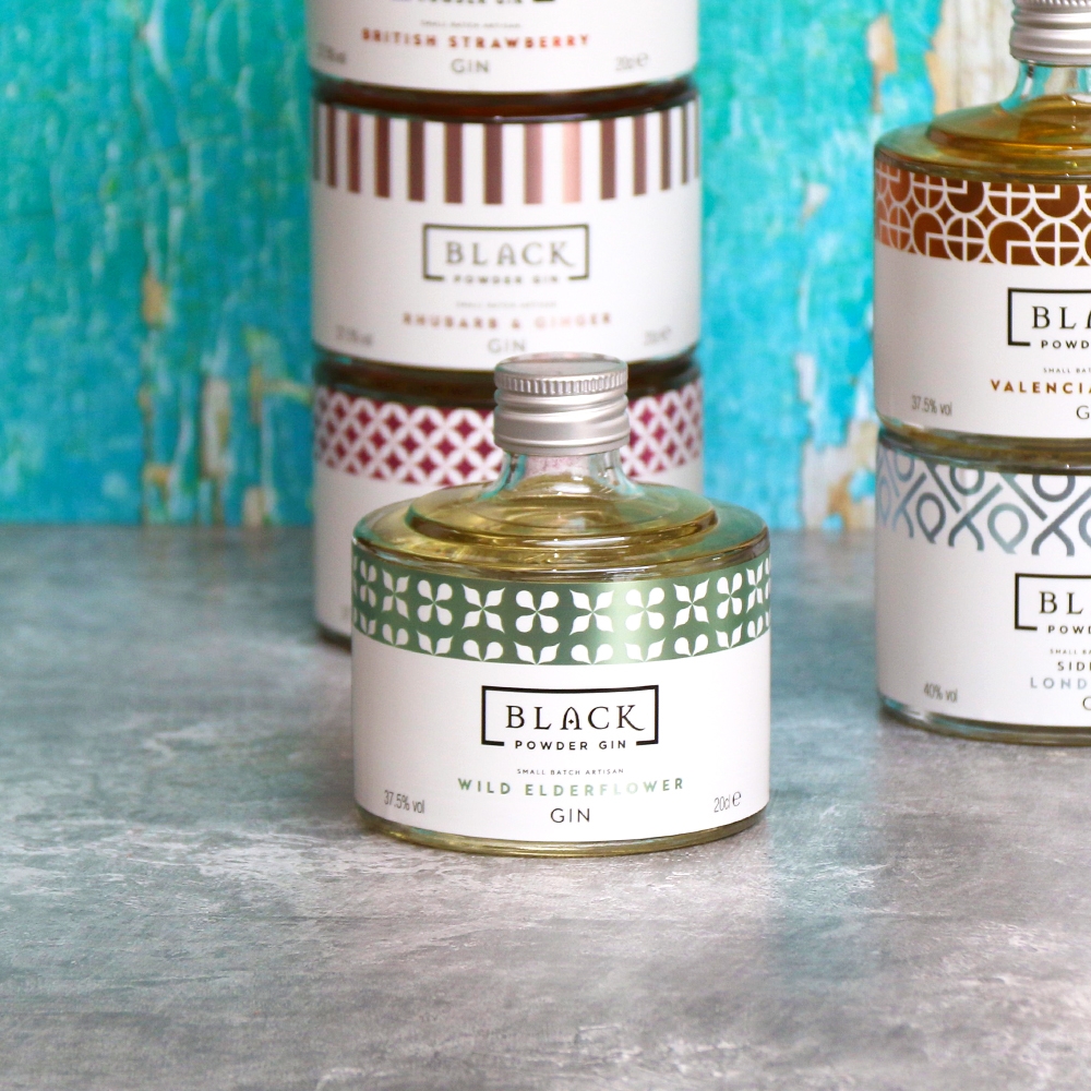 Black Powder Stacking Gin - Wild Elderflower 20cl - Beetham Nurseries