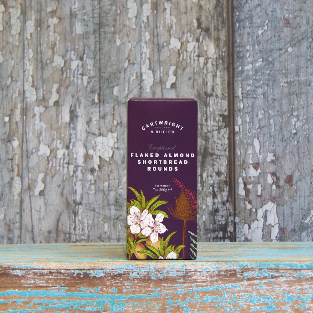 Cartwright & Butler Flaked Almond Shortbread Rounds - Beetham Nurseries