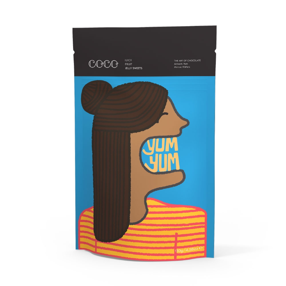 Coco Chocolatier Juicy Fruit Jelly Sweets 130g Beetham Nurseries