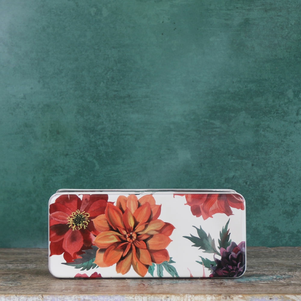 Emma Bridgewater Flowers Long Deep Rectangular Tin - Beetham Nurseries