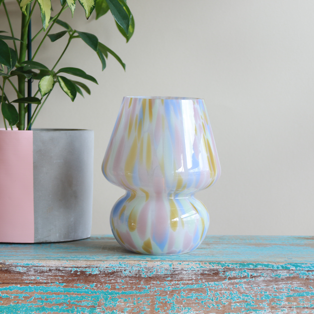 Joyful Portable Lamp in Blue and Rose - Beetham Nurseries