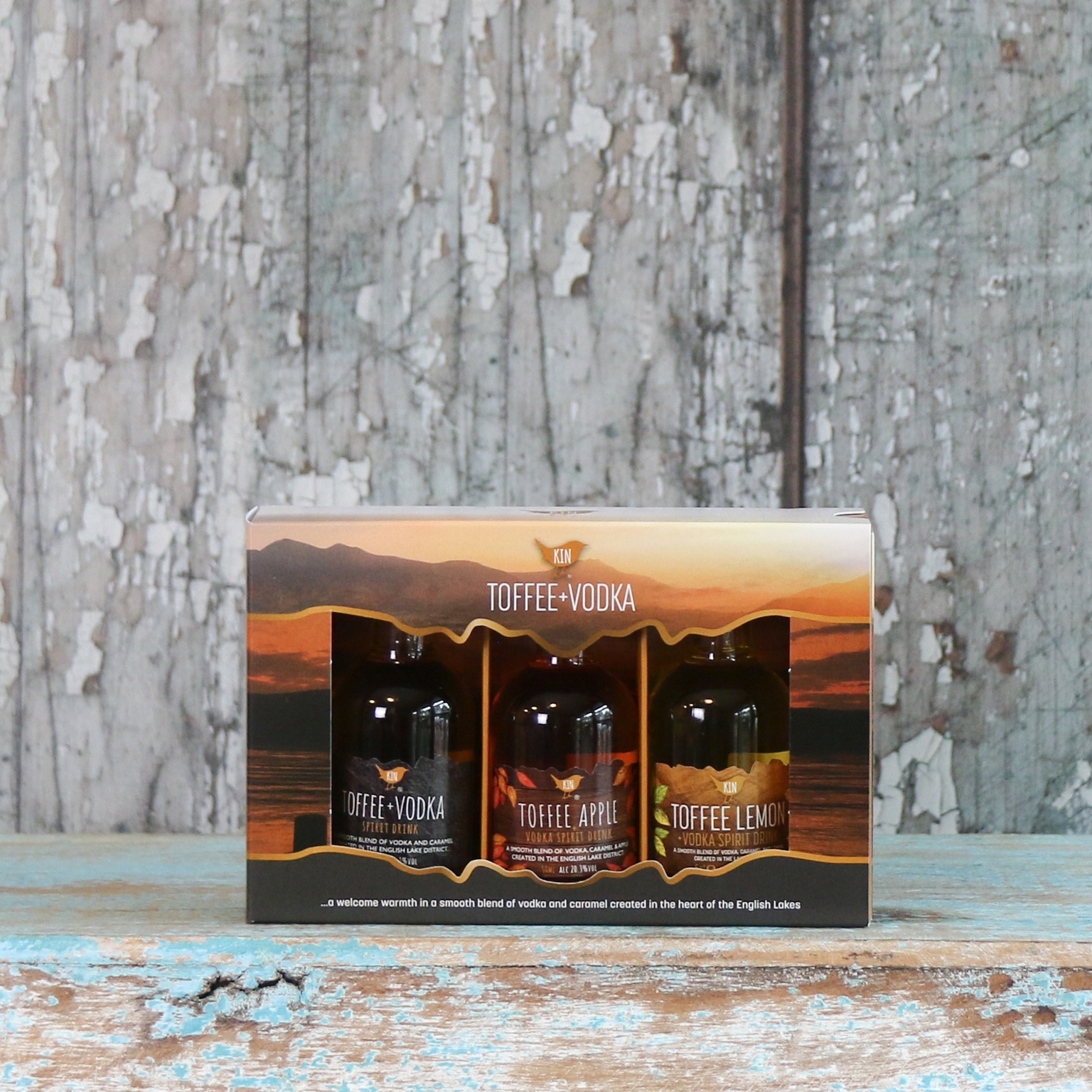 Kin Toffee Vodka Triple Gift Box - Beetham Nurseries