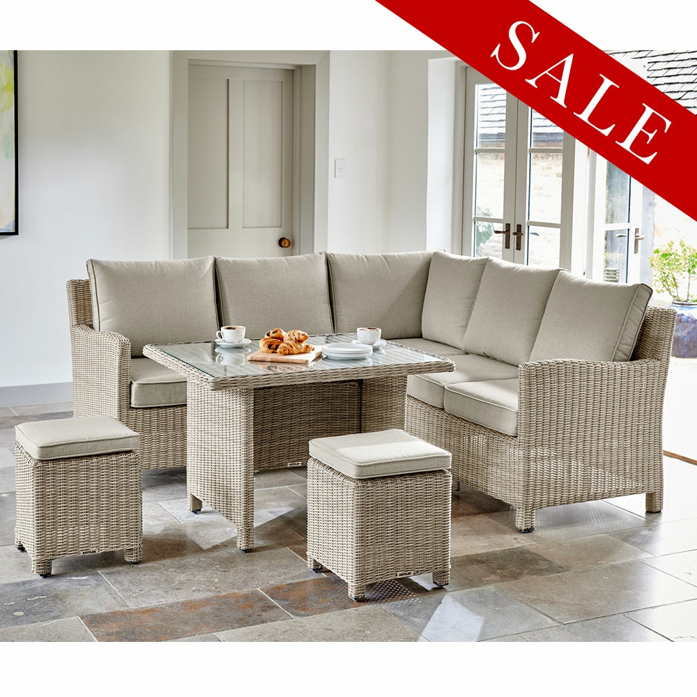 Palma Mini Oyster Glass Top Table - Beetham Nurseries