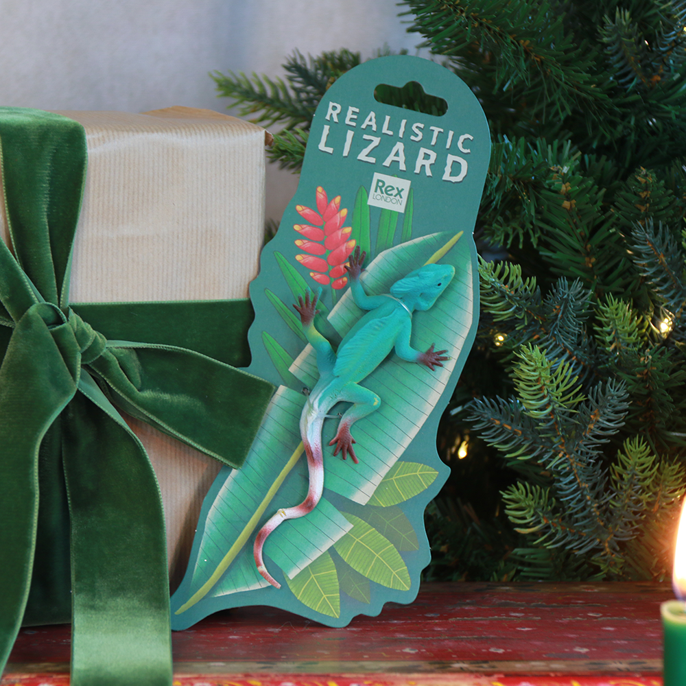 Rex London Realistic Double Crown Lizard Toy - Beetham Nurseries