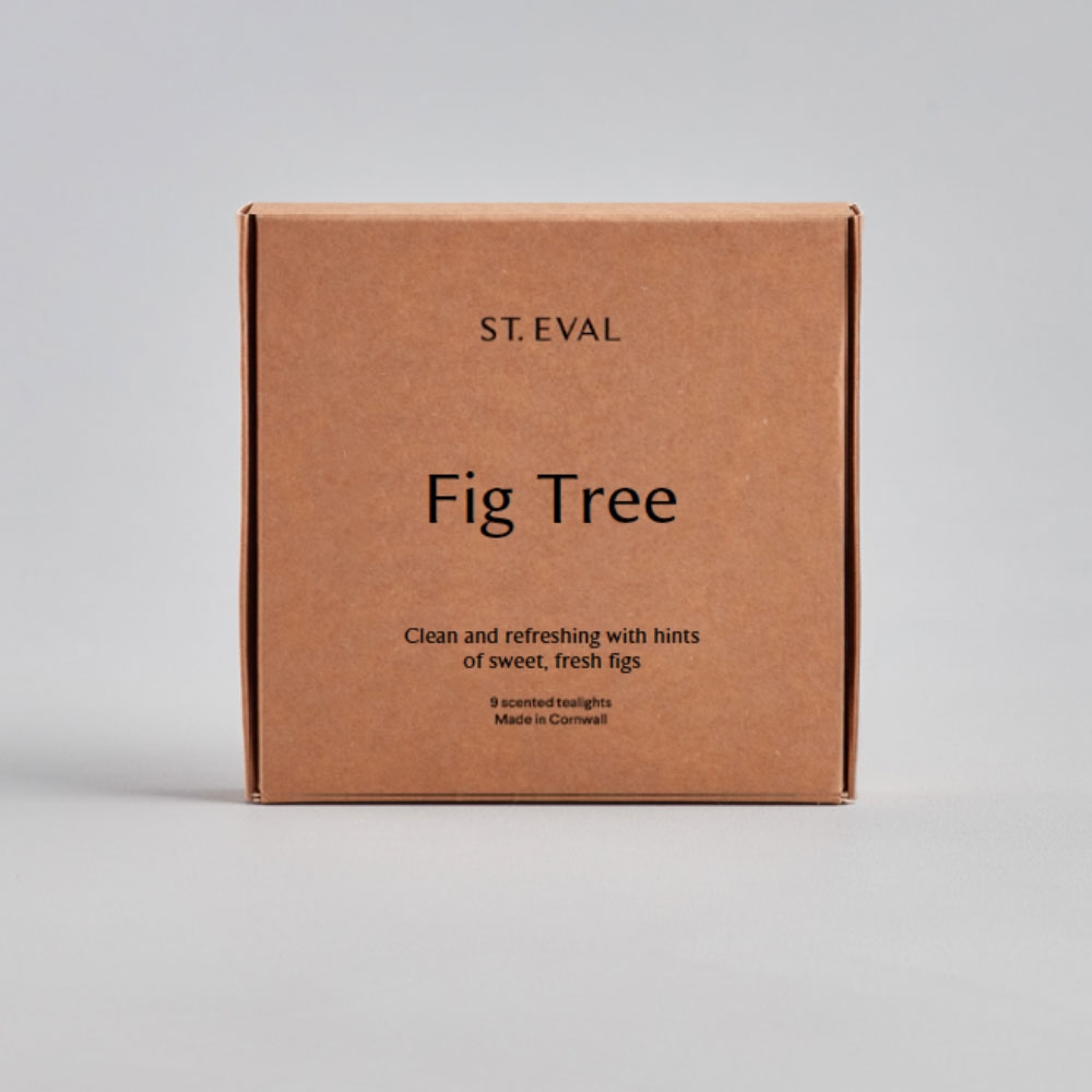 St Eval Fig Tree Scented Tealights - Beetham Nurseries