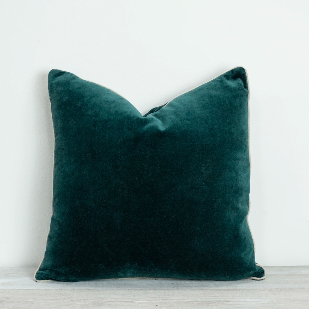Unari Pine Velvet Cushion - Beetham Nurseries