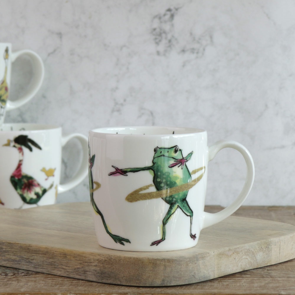 Work It! Frog Mug by Anna Wright - Beetham Nurseries
