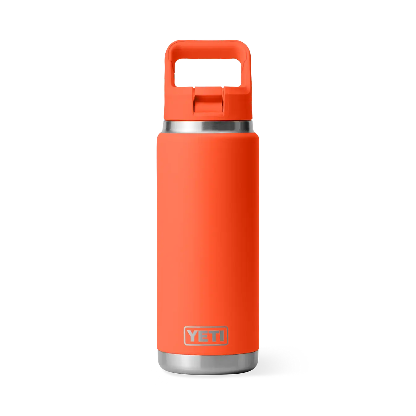 YETI Rambler® 26 Oz Water Bottle With Colour-Matched Straw Cap Papaya ...